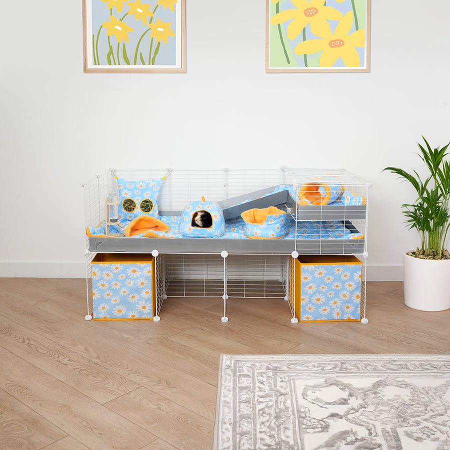 4x2 C and C Cage for Guinea Pigs with Loft & Stand | Kavee C&C Cages UK