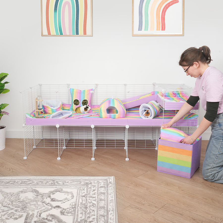 5x2 C&C Cage with a Ramp, Loft, and Stand | Kavee UK