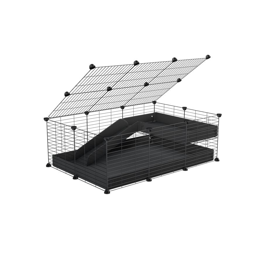 3x2 C&C Cage with a Loft and Ramp | Cage Kit | Guinea Pigs | Kavee UK